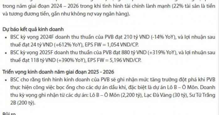3 ‘kho báu’ ngoài biển có thể giúp PVB thu về gần 2.500 tỷ đồng