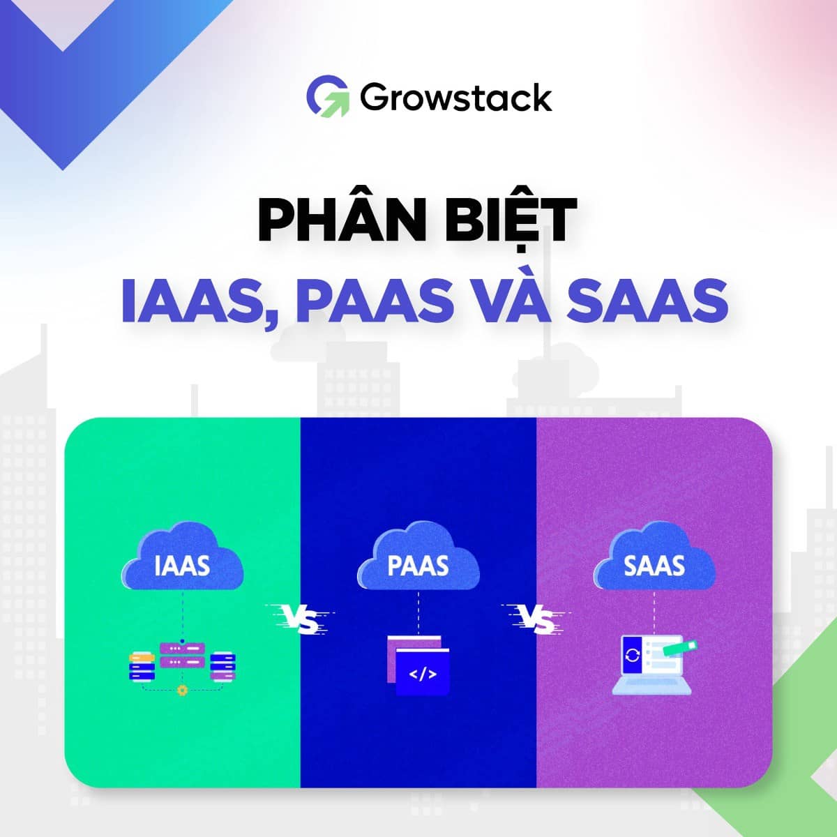 CÙNG GROWSTACK TÌM HIỂU & PHÂN BIỆT GIỮA IAAS, PAAS VÀ SAAS. Các mô ...